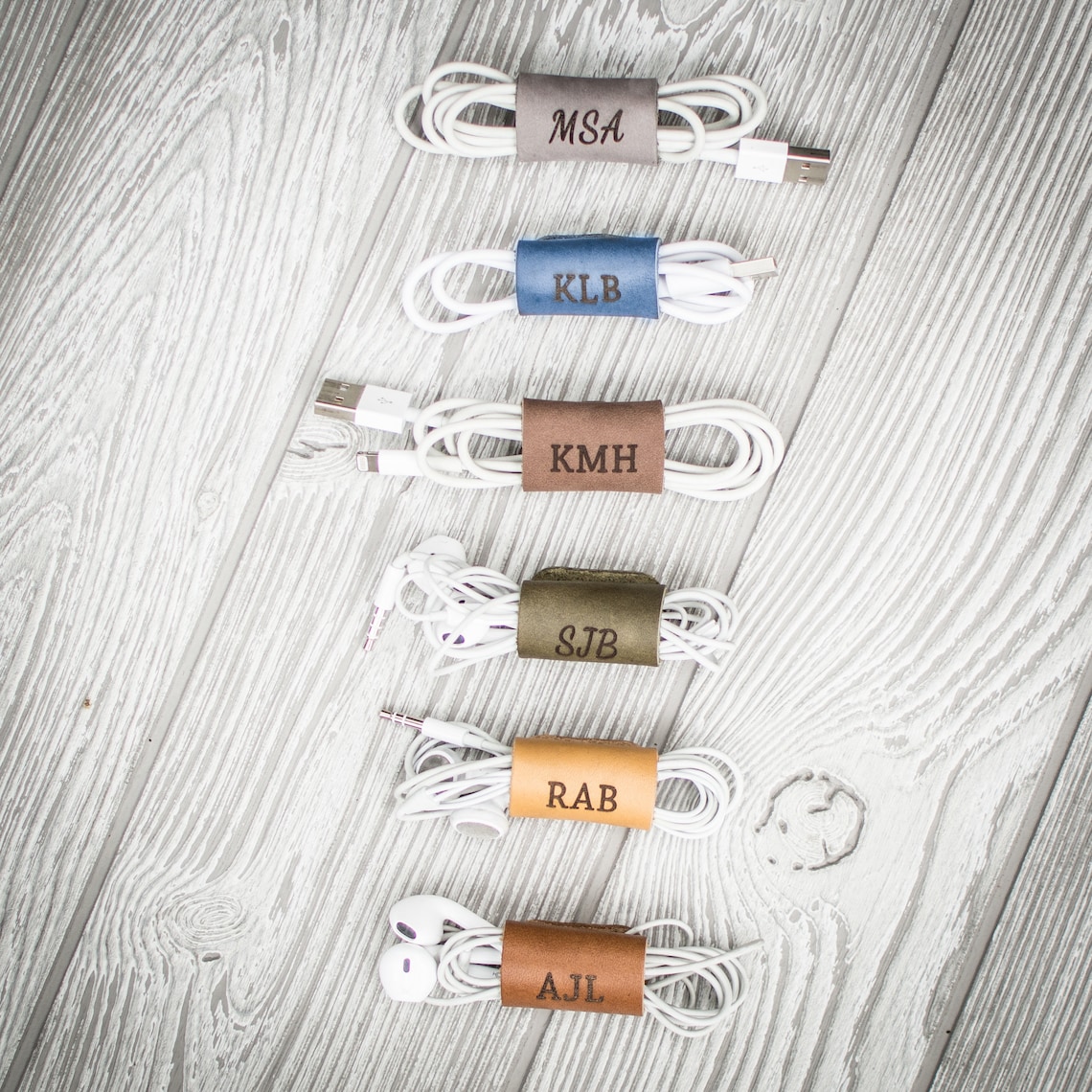 Custom Leather Cord Keeper Personalized Leather Cord Keeper - Etsy