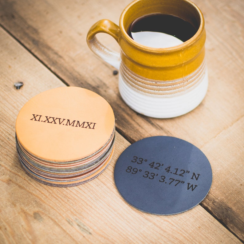 Customizeable coasters personalized coasters best mens gift | Etsy