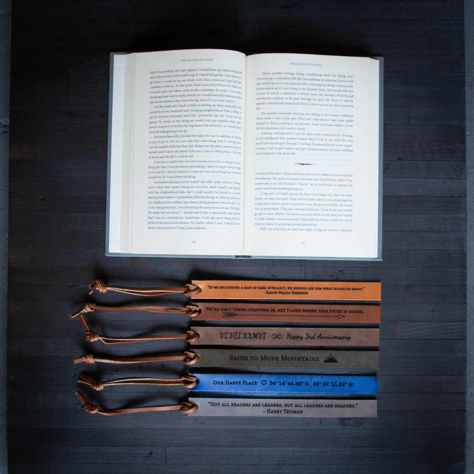 Custom Bookmark Leather Book Mark Anniversary Gift Reader - Etsy