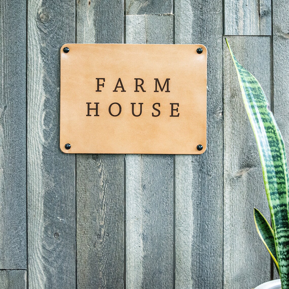 Custom Leather Home Decor Sign Personalized gift gift for | Etsy