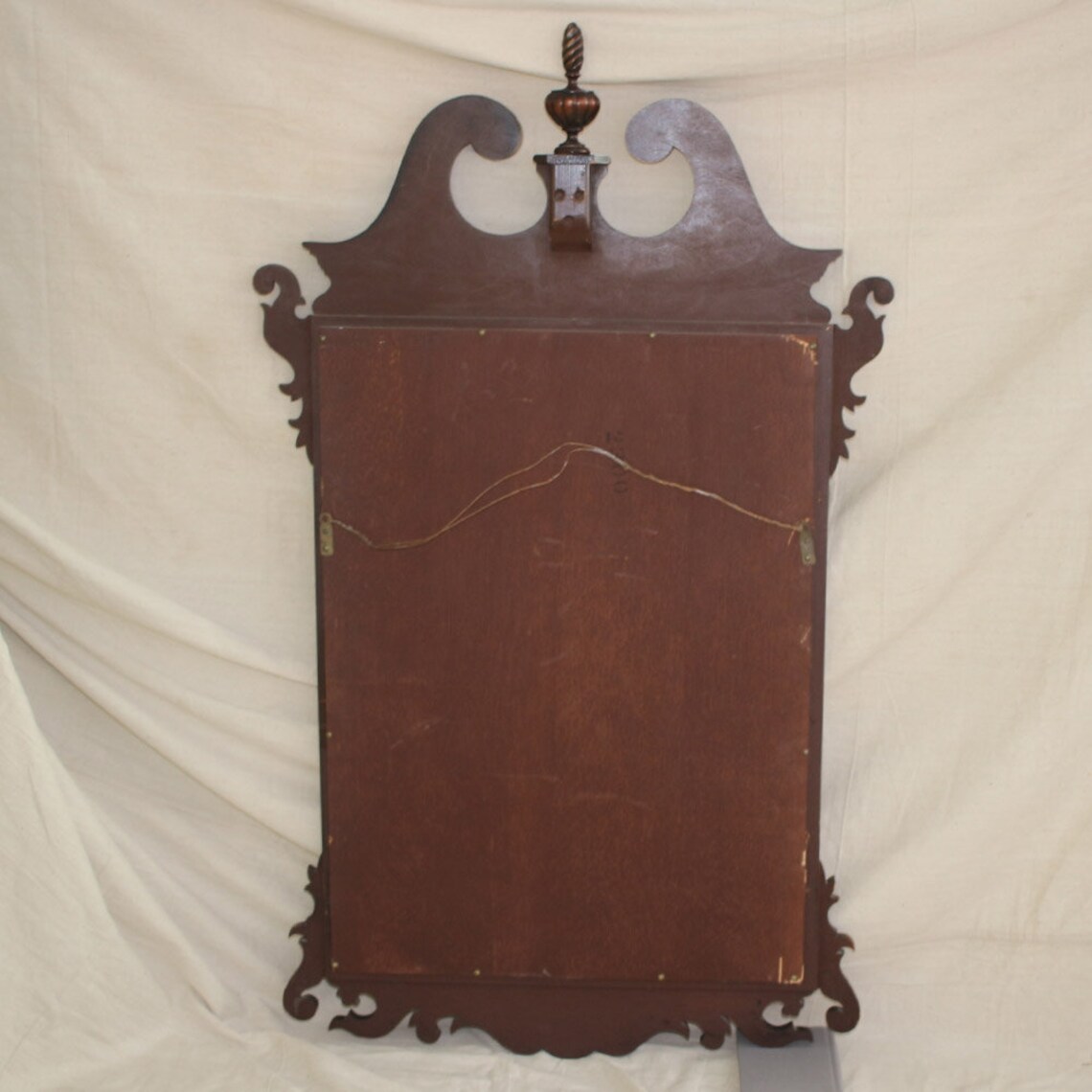 Vintage Chippendale Mahogany Wall Mirror - Etsy