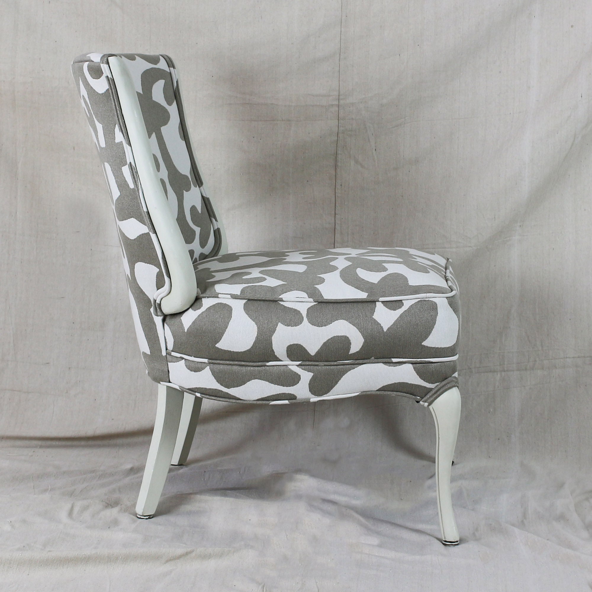 Vintage Harp Back Slipper Chair - Etsy