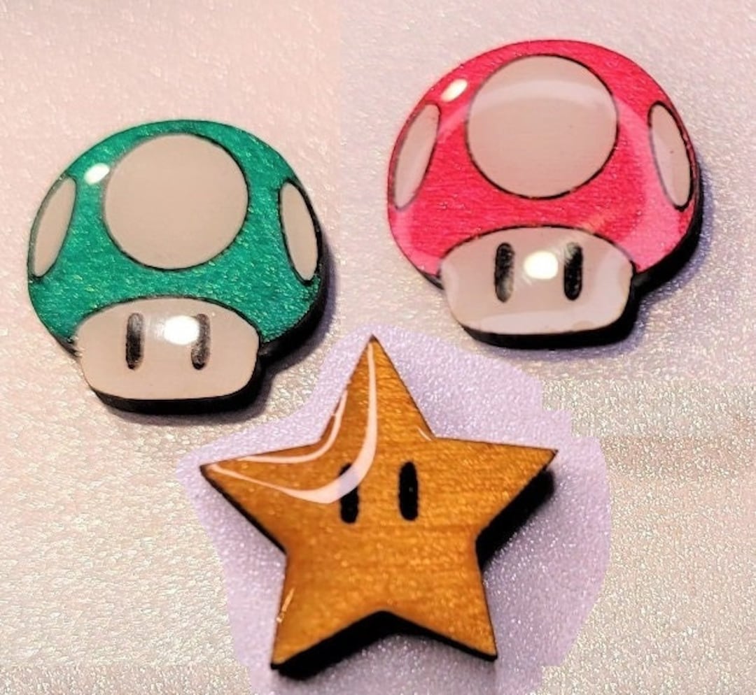 Super Mario Stud Earrings - Etsy