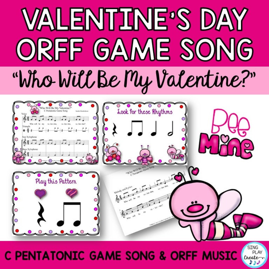 Music Class Valentine's Song, Game Lesson: who Will Be My Valentine ...
