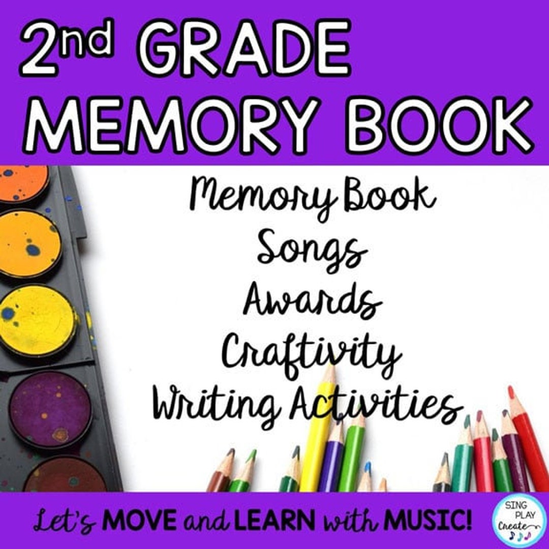 End of Year Memory Book With Songs, Craftivity, First Grade - Etsy