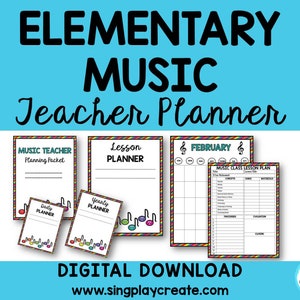 Music Teacher Basic Planner for Lessons, Concerts,day-week-quarter-year ...