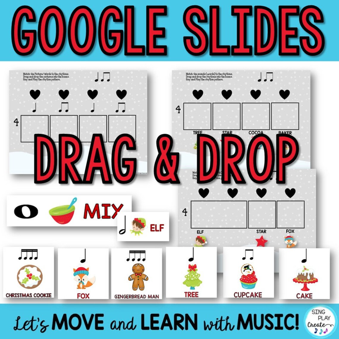 Holiday Rhythm Activities Mixed Levels: Lessons and Materials - Etsy