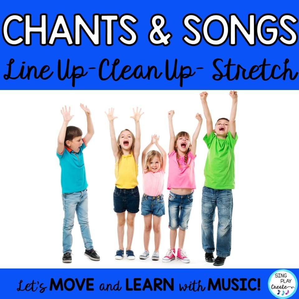 Elementary Classroom Songs and Chants: Line Up, Brain Breaks, Stretch ...
