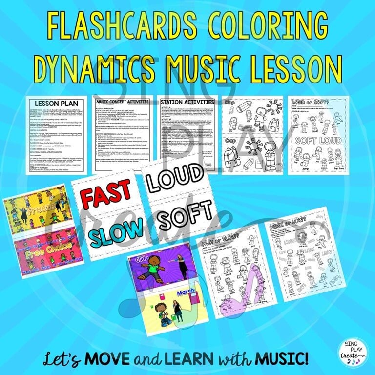 Back to School FREEZE DANCE and Dynamics Lesson, Brain Break, Movement ...