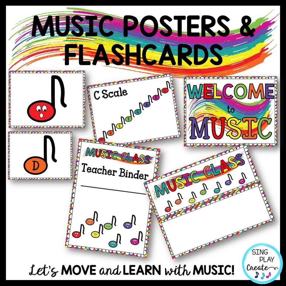 Music Classroom Decor: Music Room Rules, Music Standards, Music Notes ...