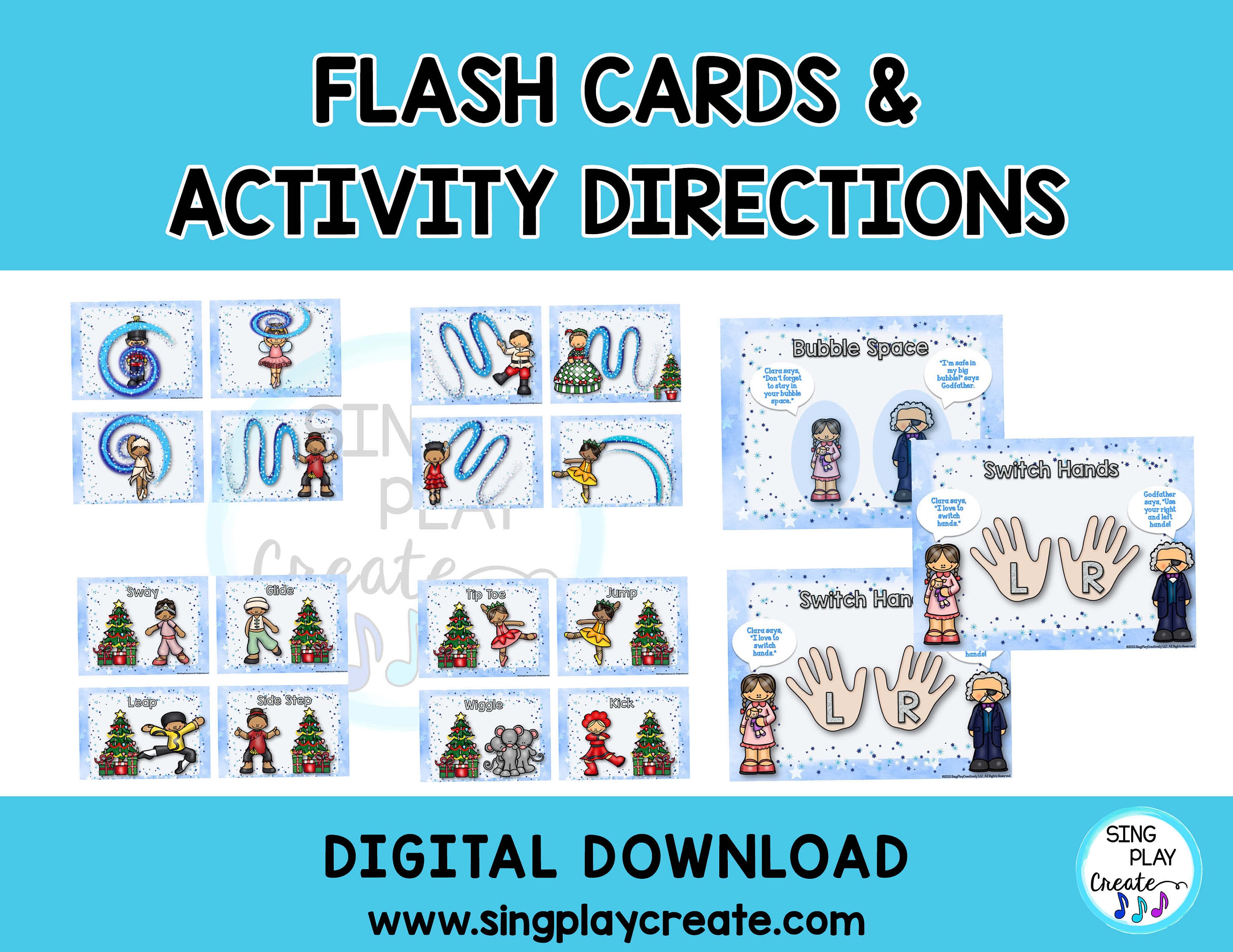 Nutcracker Scarf Movement Cards and Activities - Etsy