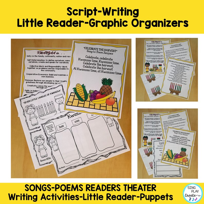 Kwanzaa Literacy Songs, Poems, Readers Theater or Music Program ...