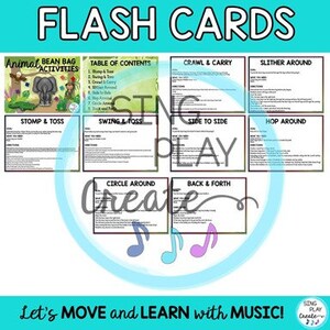 Bean Bag Animal Activities Animal Theme: Music, PE, Preschool and ...