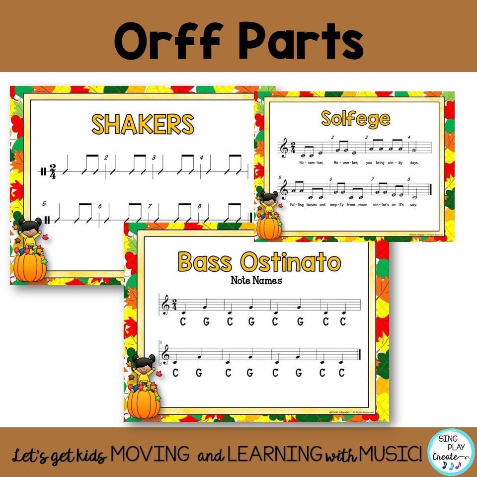 Music Class Orff and Kodaly Song and Lesson: november, November D-m-s-l ...