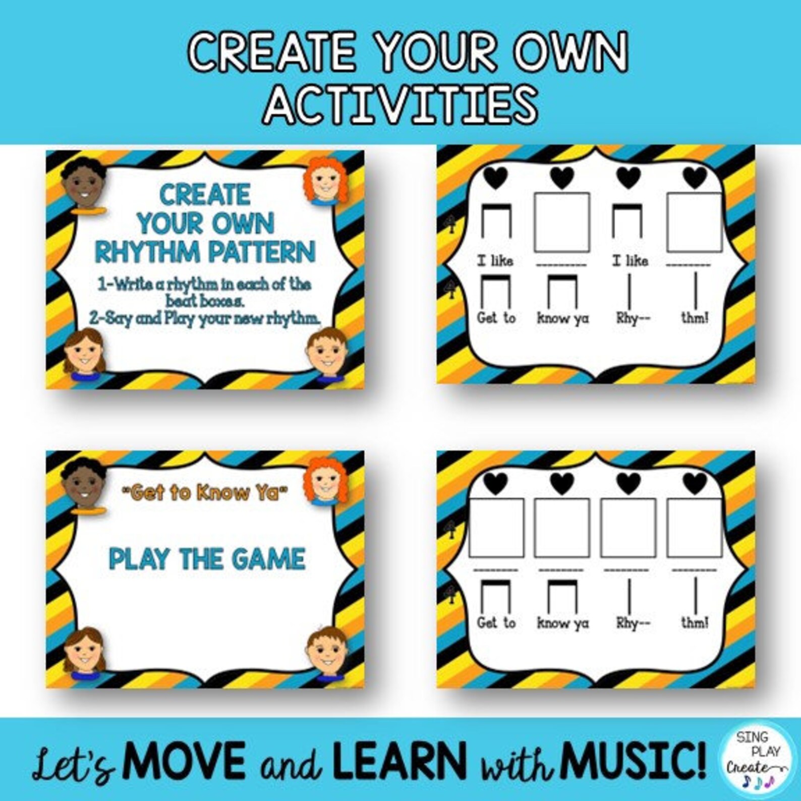 Music Class Chant, Game and Rhythm Lesson: get to Know Ya Level 1 ...
