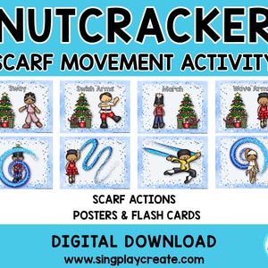 Nutcracker Scarf Movement Cards and Activities - Etsy