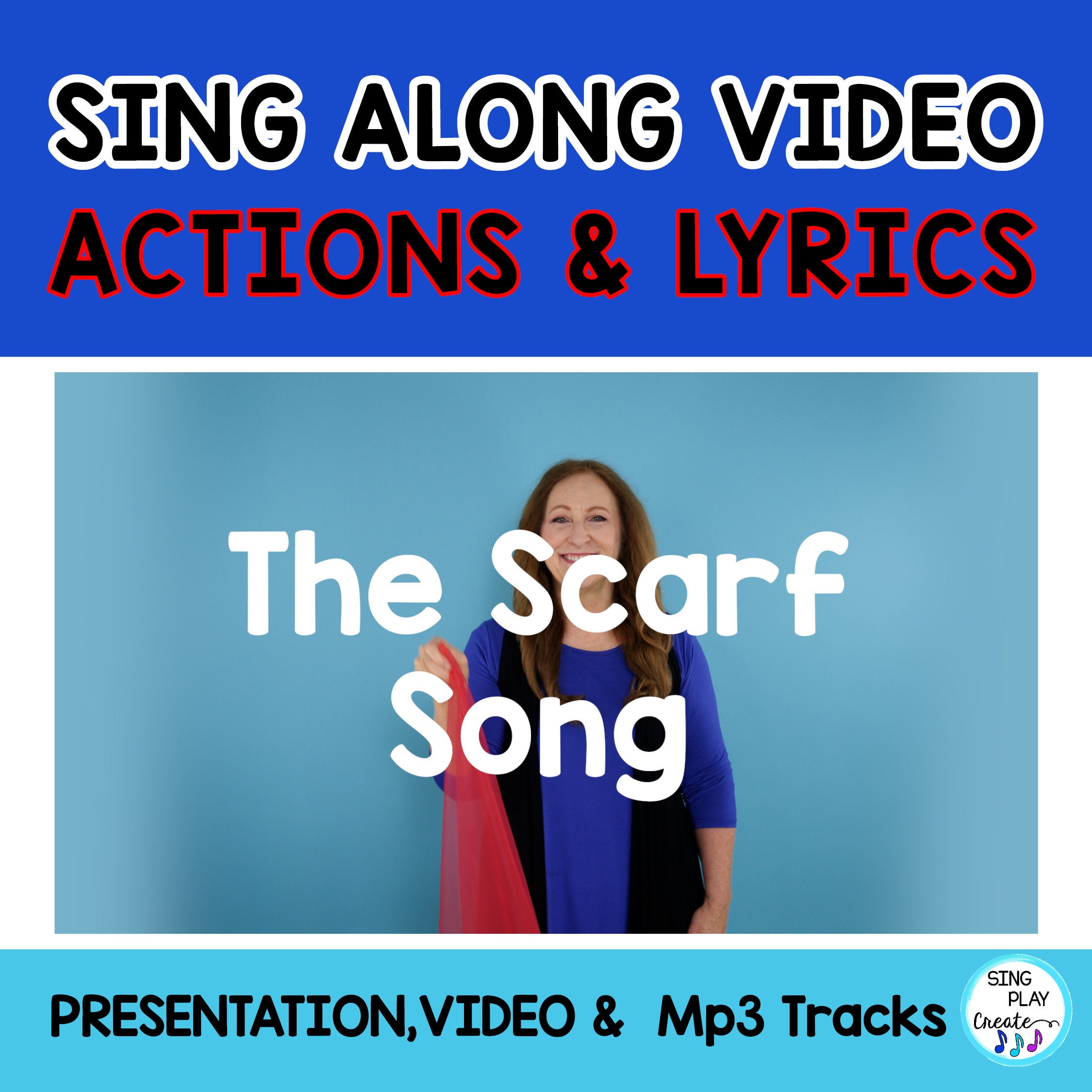 Scarf Movement Song Activity: the Scarf Song Preschool Music, Toddler ...