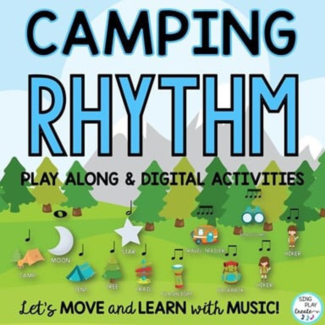 Camping Rhythm Activities Mixed Levels: Lessons and Materials - Etsy