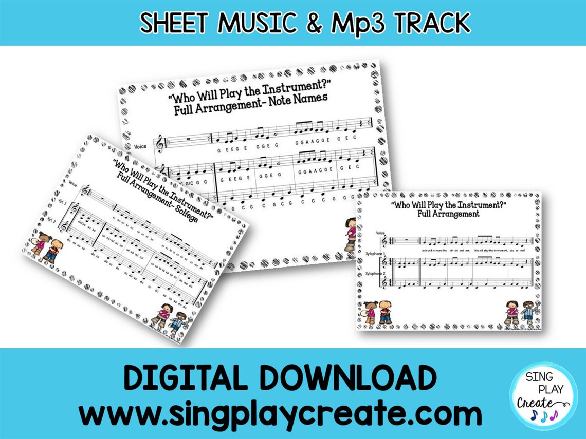 Instrument Game Song Orff & Kodaly Music Lesson: who Will Play the ...