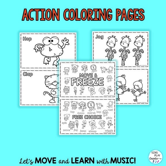 Animals Move and Freeze Dance, Brain Break, P.E. Exercise, Movement ...
