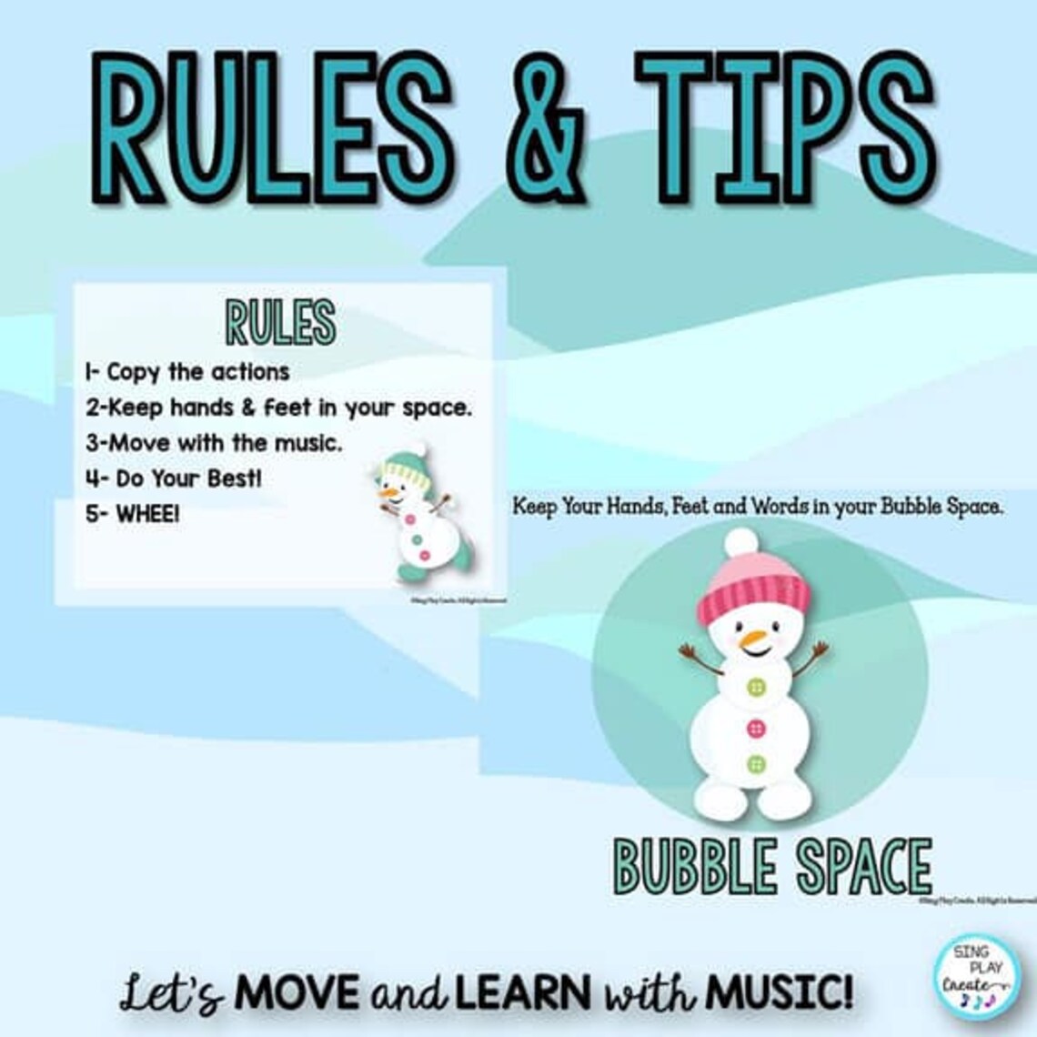 Winter snowman Dance Brain Break and Movement Activity Video, Mp3's - Etsy