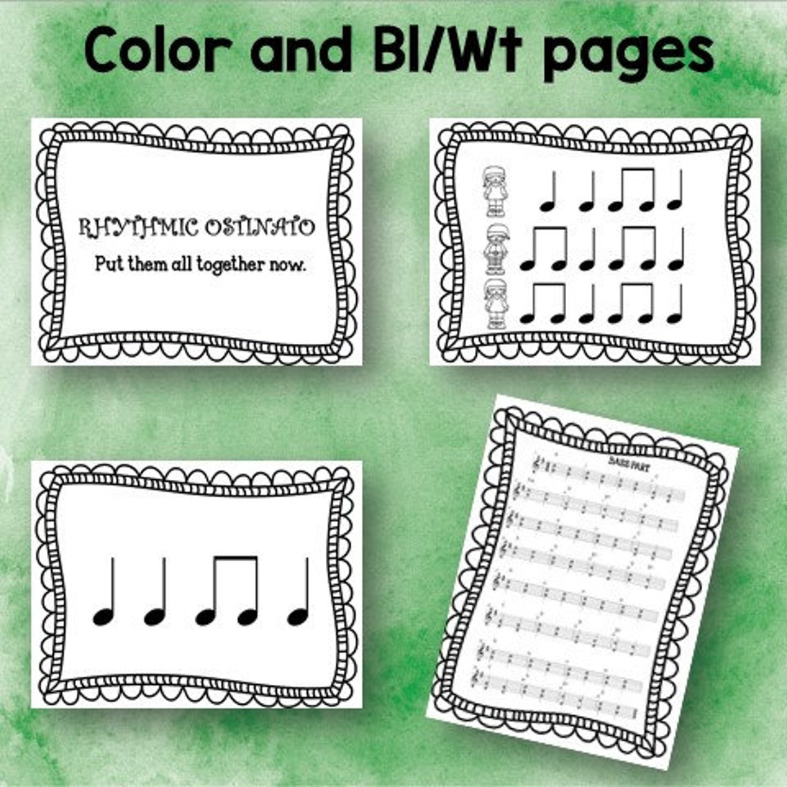 Holiday Music Lesson: jingle Bells Orff, Guitar, Keyboard, Printables ...