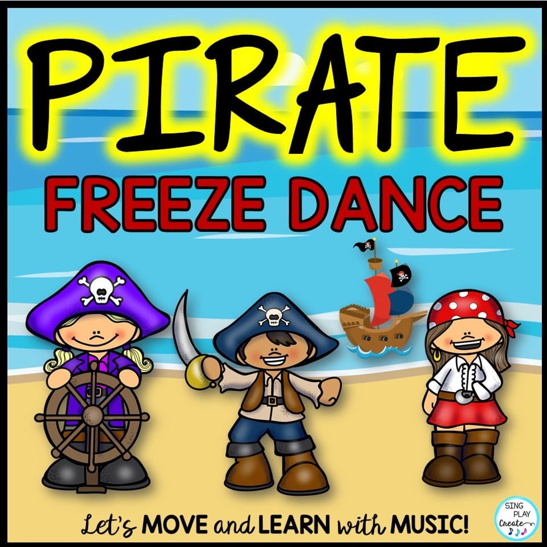 Pirate Freeze Dance Creative Movement Activities With Pirate Music and ...