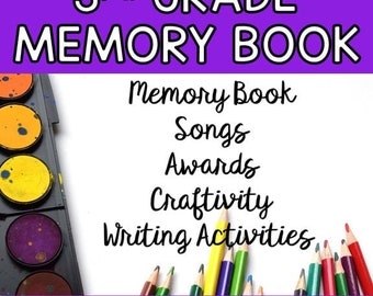 Printable End of Year Memory Book Second Grade - Etsy