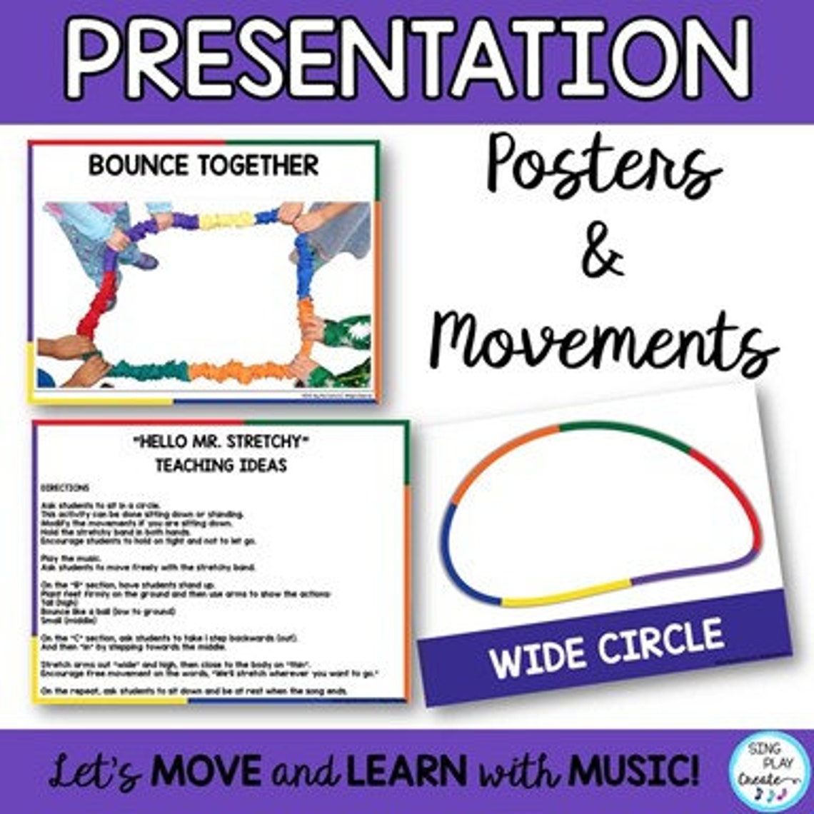 Stretchy Band Movement Activity Song hello Mr. Stretchy Music, PE ...