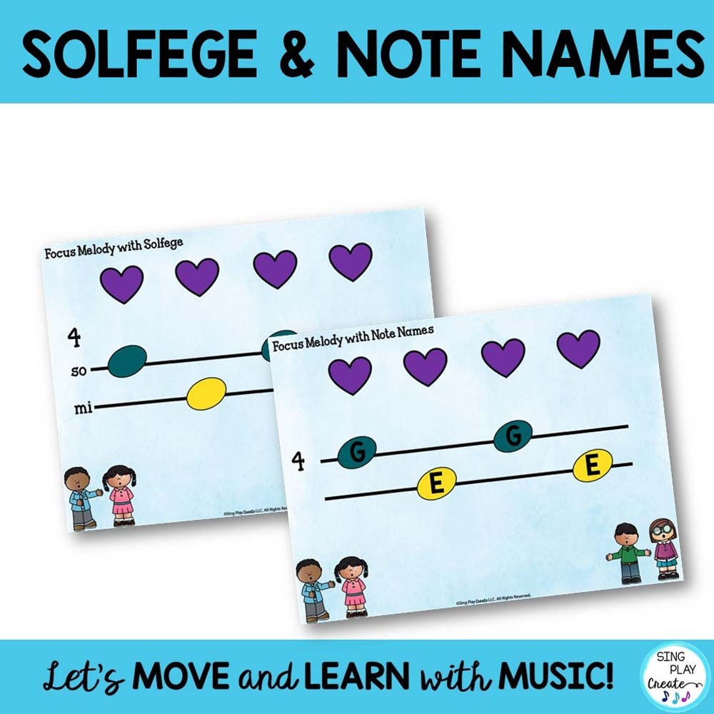 Music Class Kodaly Lesson: hello Song and Game, Elementary Music Lesson ...