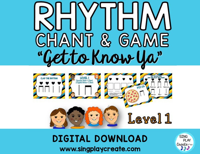 Music Class Chant, Game and Rhythm Lesson: get to Know Ya Level 1 ...