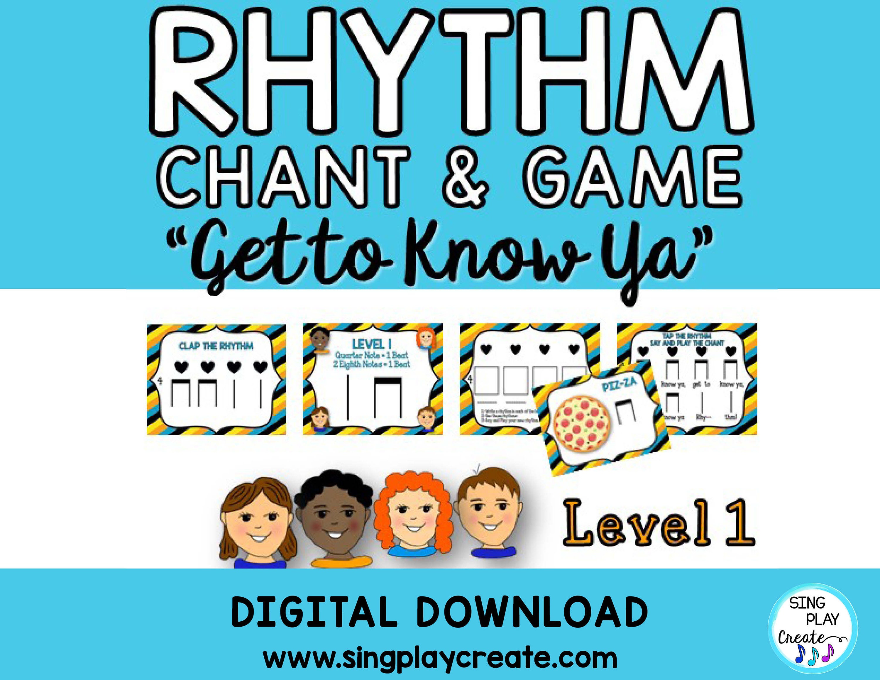 Music Class Chant, Game and Rhythm Lesson: get to Know Ya Level 1 ...