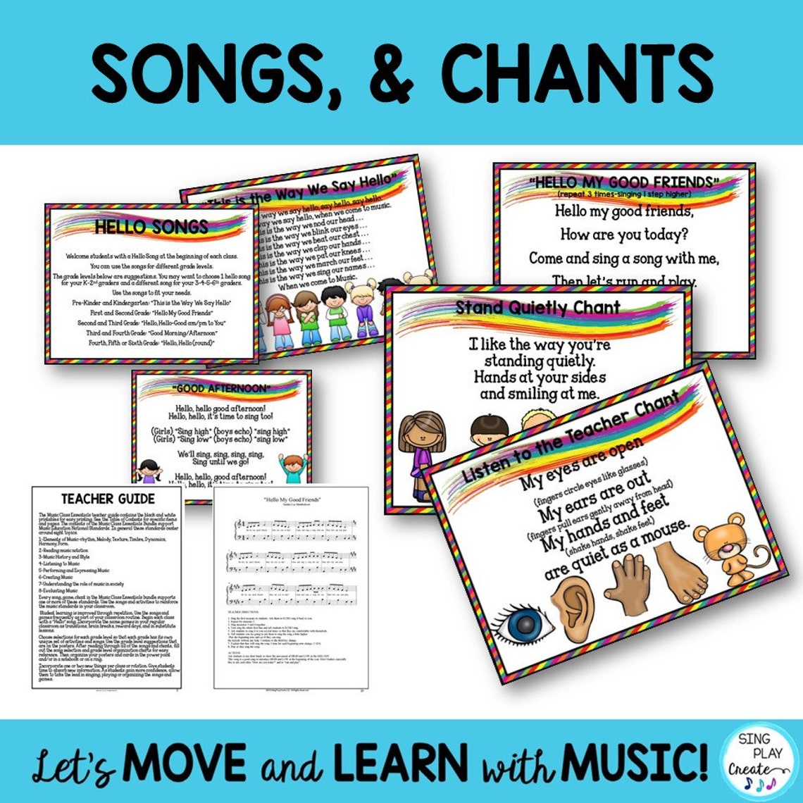 Elementary Music Class Essentials Basic Songs, Activities, Games ...