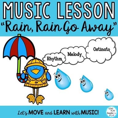 Music Lesson: rain, Rain, Go Away Song and Activities - Etsy