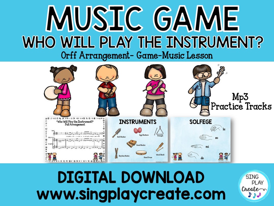 Instrument Game Song Orff & Kodaly Music Lesson: who Will Play the ...