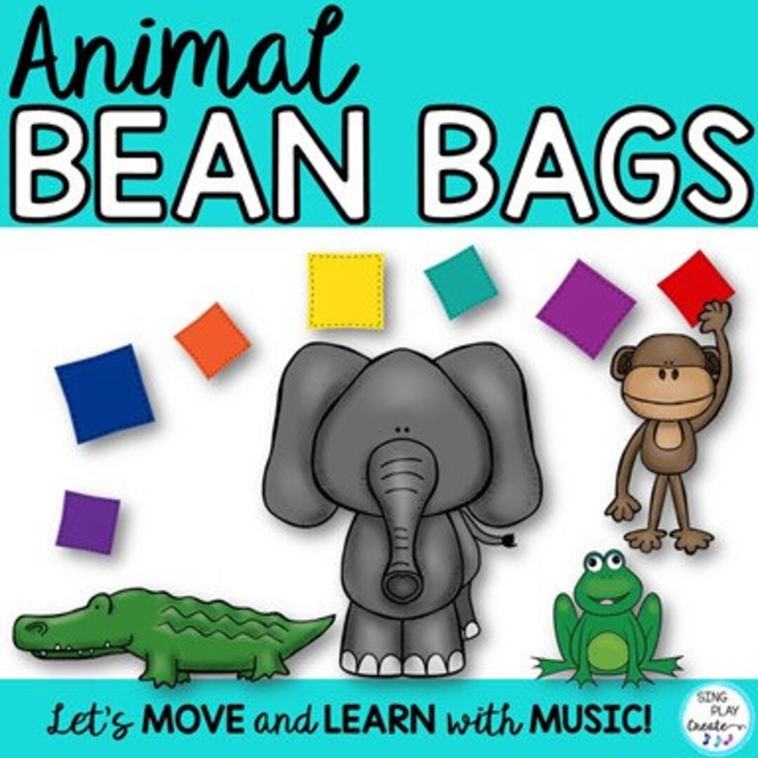 Bean Bag Animal Activities Animal Theme: Music PE Preschool - Etsy
