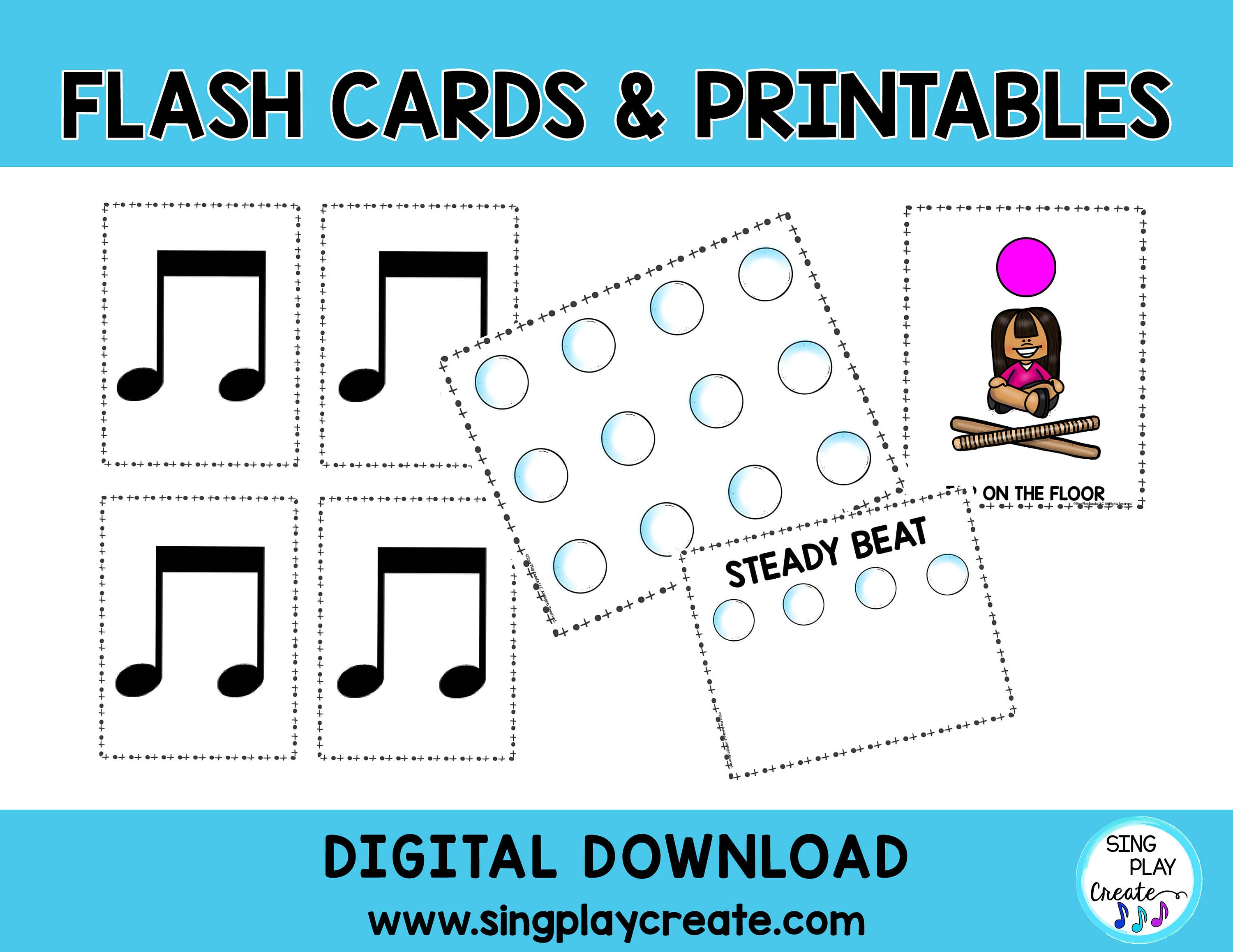 Winter Rhythm Stick Activities: Rhythm Play Along rhythm Icons, Ta, Ti ...