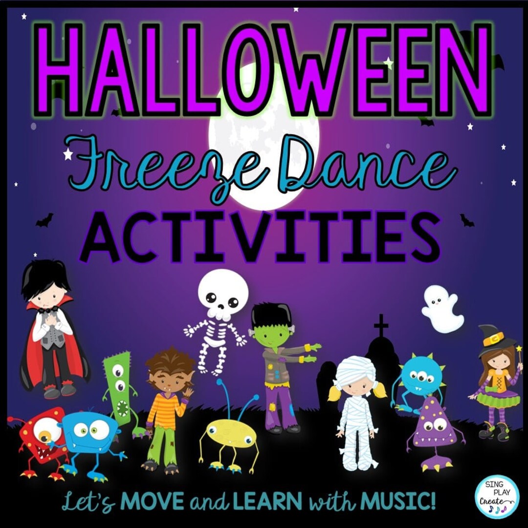 Halloween Freeze Dance, Brain Breaks, Movement Activities - Etsy