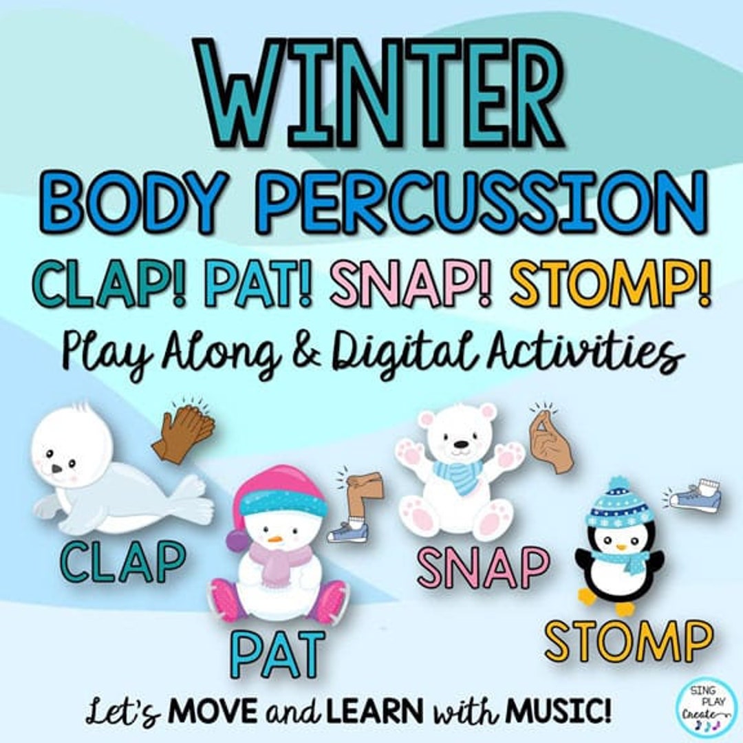 Winter Body Percussion Steady Beat Play Along (Download Now) - Etsy