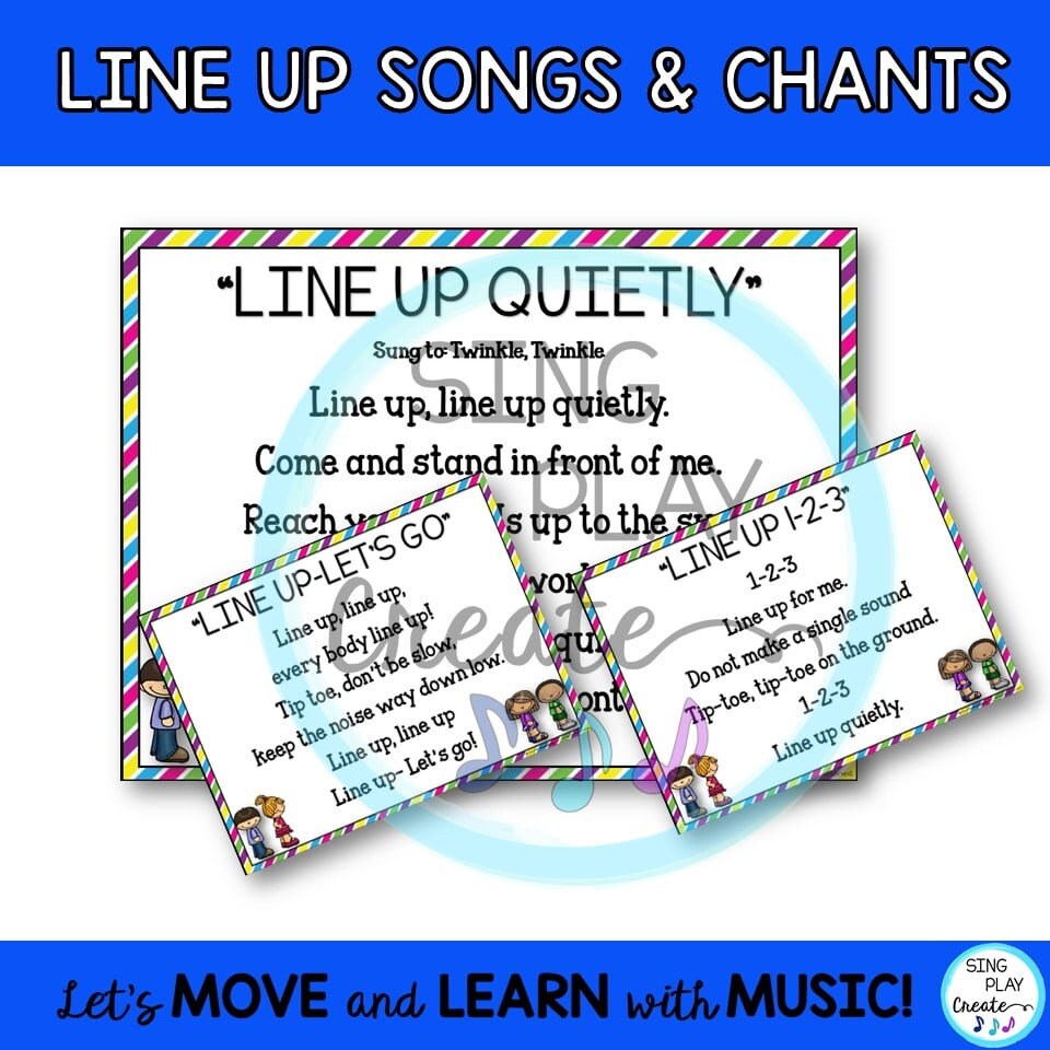 Elementary Classroom Songs and Chants: Line Up, Brain Breaks, Stretch ...