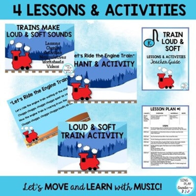 Kindergarten & First Grade Music Lesson: Loud/soft, Dynamic, Movement ...