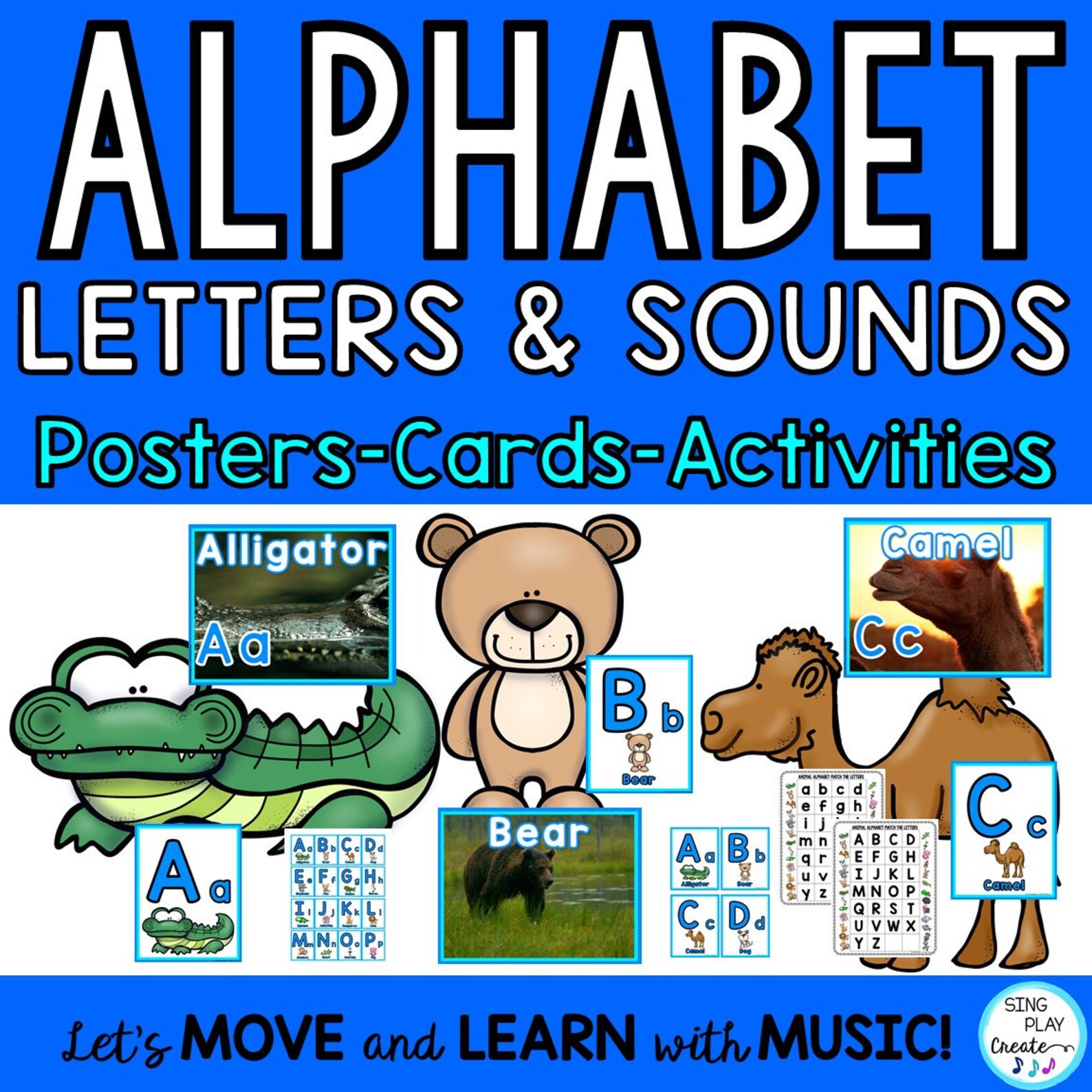 Animal ABC Alphabet Letters Phonics Games & Activities to - Etsy
