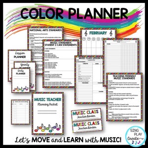 Music Teacher Basic Planner for Lessons - Etsy