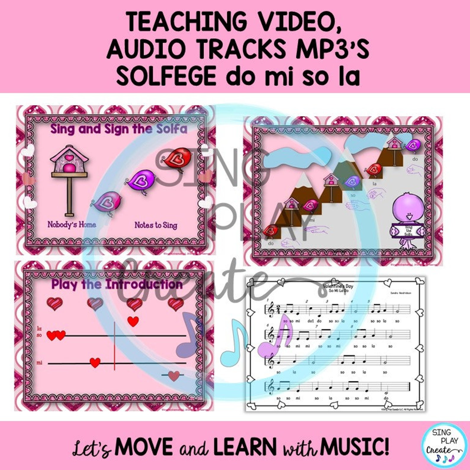 Valentine's Day Music Lesson: valentine's Day Kodaly, Orff, Mp3 Tracks ...
