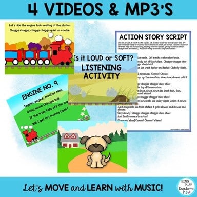 Kindergarten & First Grade Music Lesson: Loud/soft, Dynamic, Movement ...