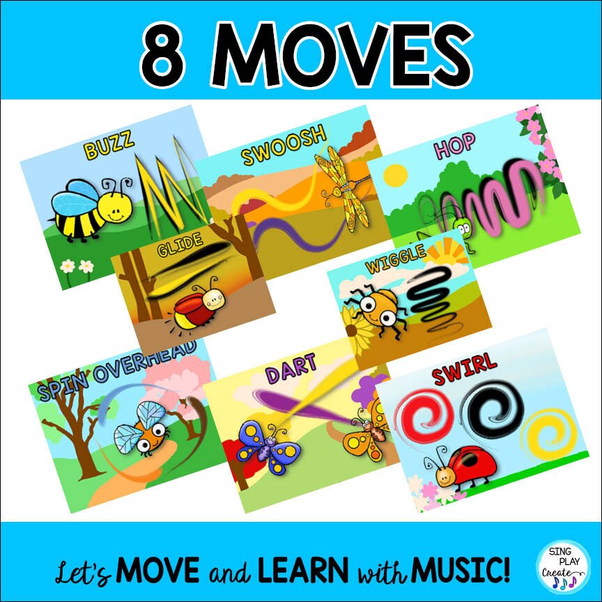Buggy Scarf Activities for Preschool, Music Class, P.E. Movement ...