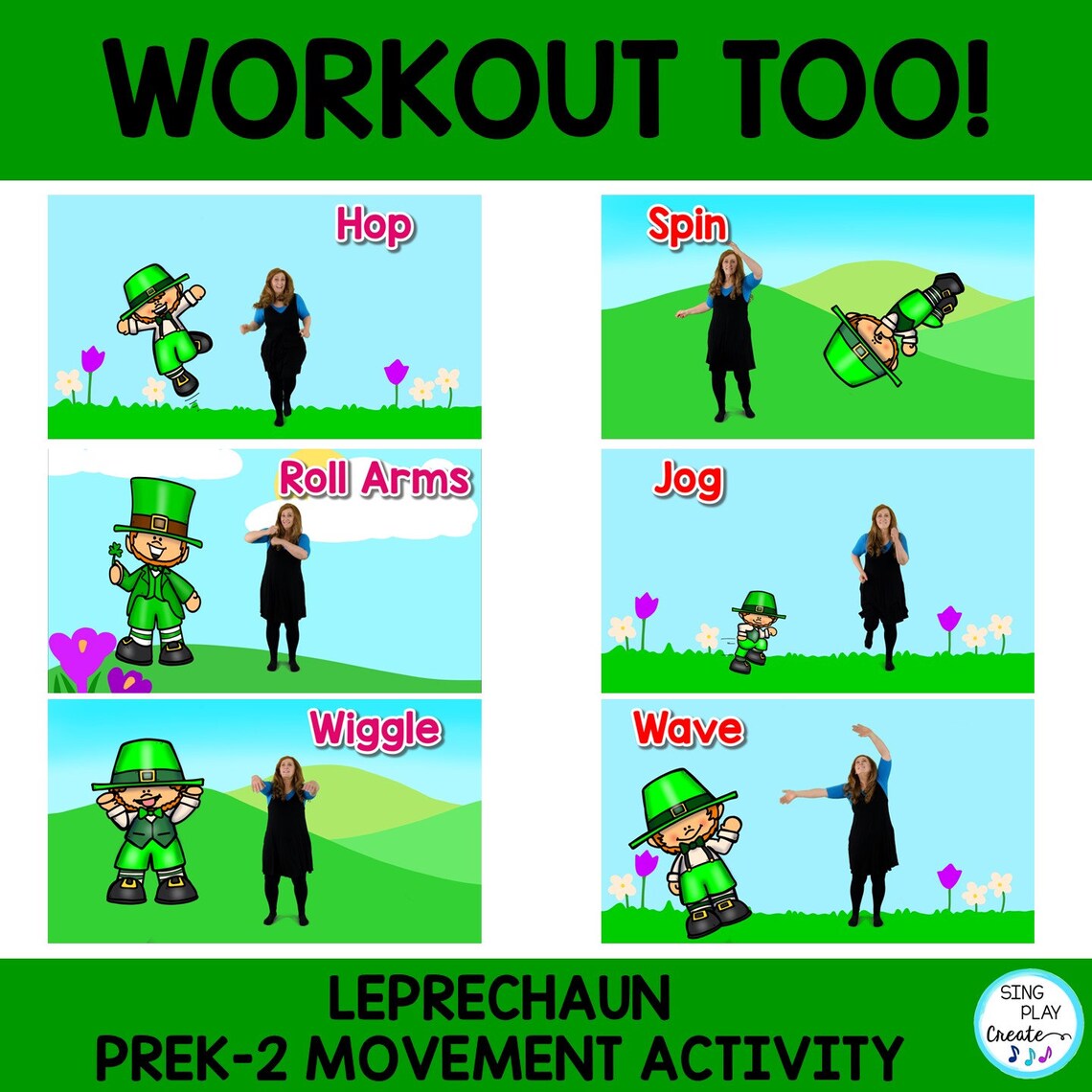 St. Patrick's Day FREEZE DANCE, Brain Break, Movement Activity ...