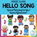 Music Class Hello Song: good Morning to You afternoon Elementary Music ...