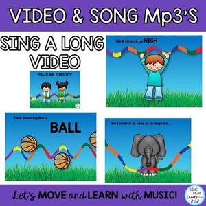 Stretchy Band Movement Activity Song hello Mr. Stretchy Music, PE ...