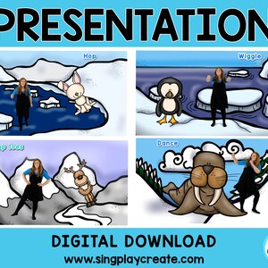 Arctic Animal Freeze Dance, Brain Break, P.E. Exercise, Movement ...